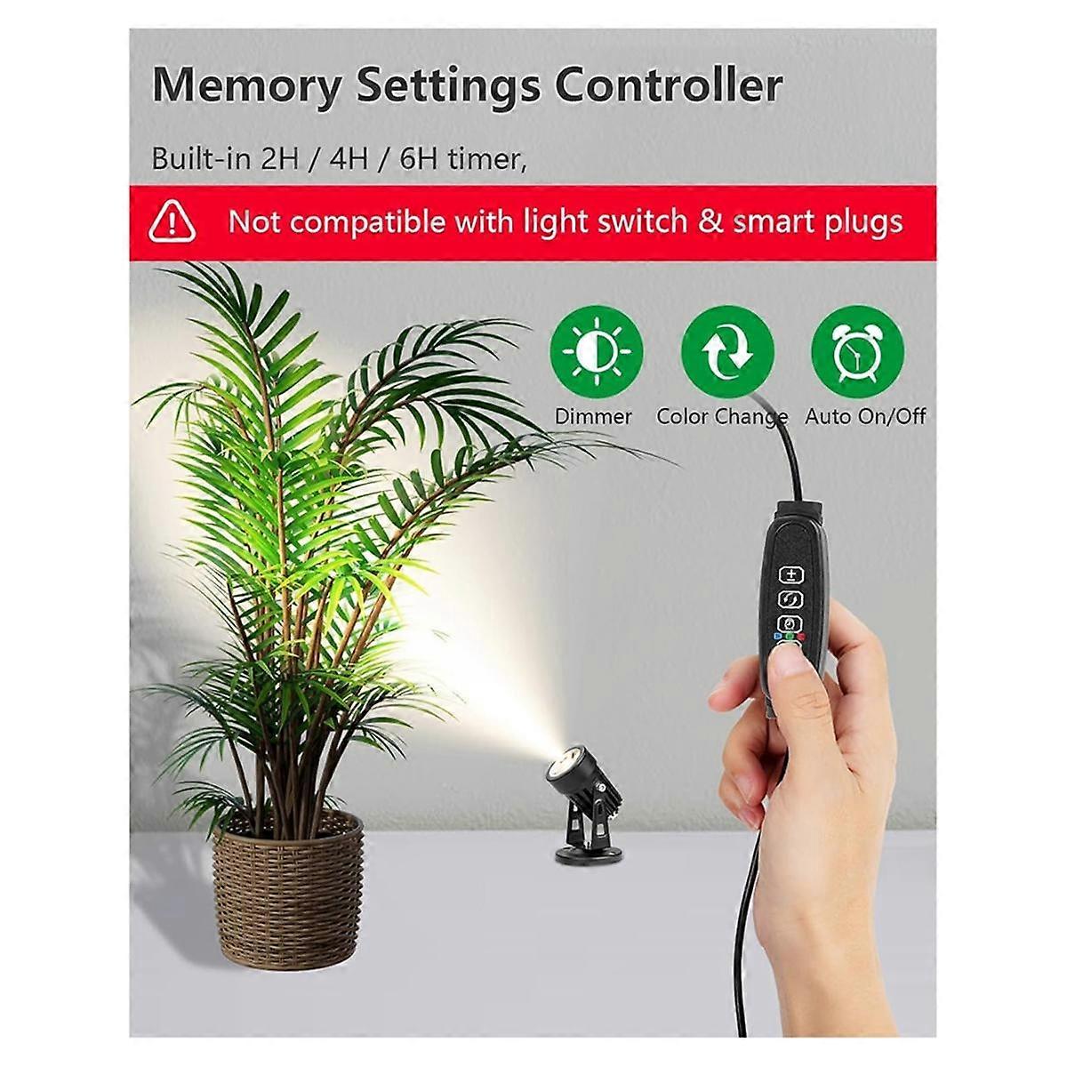 Spot Lights Indoor Up Lights Indoor with Timer, 3W Floor Spotlight ...