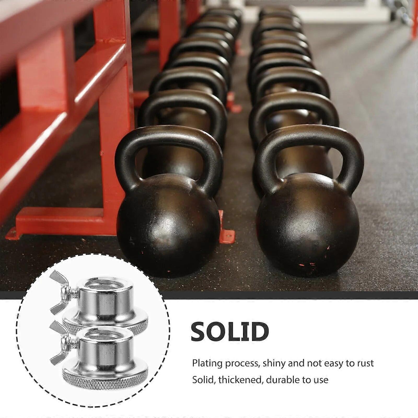 2Pack Barbell Spinlock Collars Dumbbell Screw Clamps Replacement ...