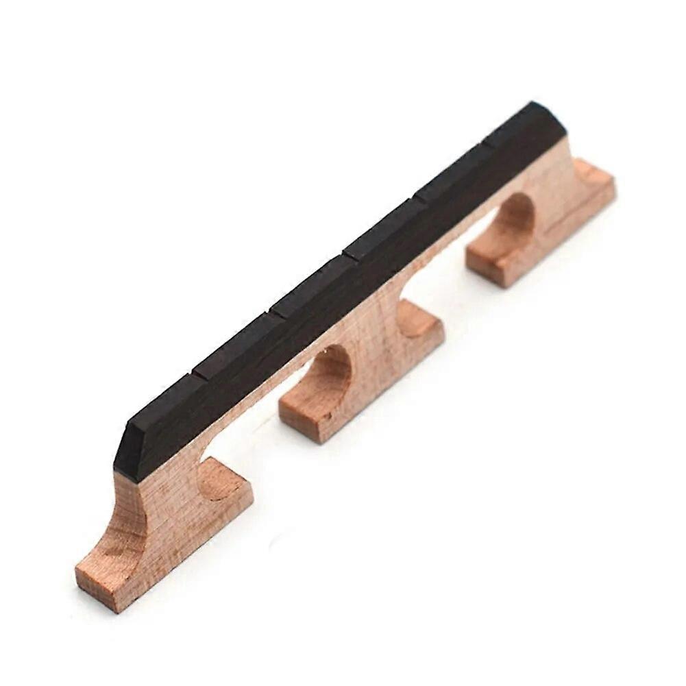 1pc Maple And Ebony 3 Footed Banjo Bridge For 4 5 6-String Banjos Parts ...