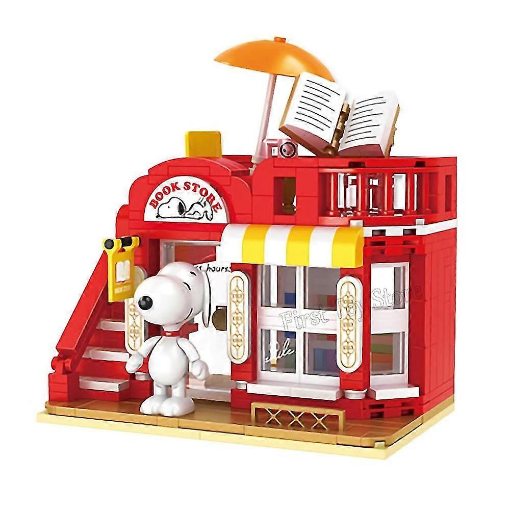 Genuine Classic Animation Snoopy Model Building Blocks Diy Creative ...