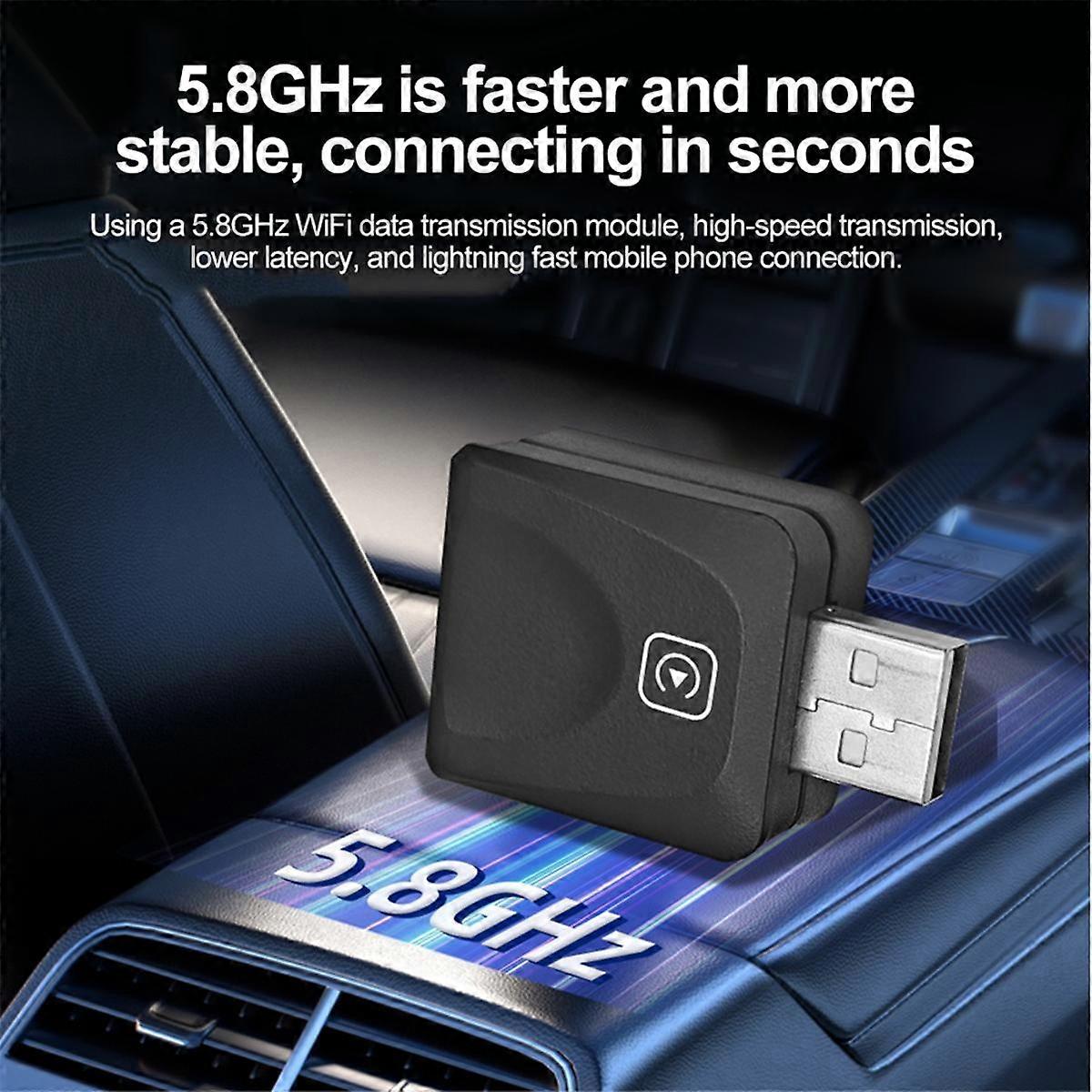 Mini for CarPlay Wireless Adapter Car Play Dongle Bluetooth WiFi Fast ...
