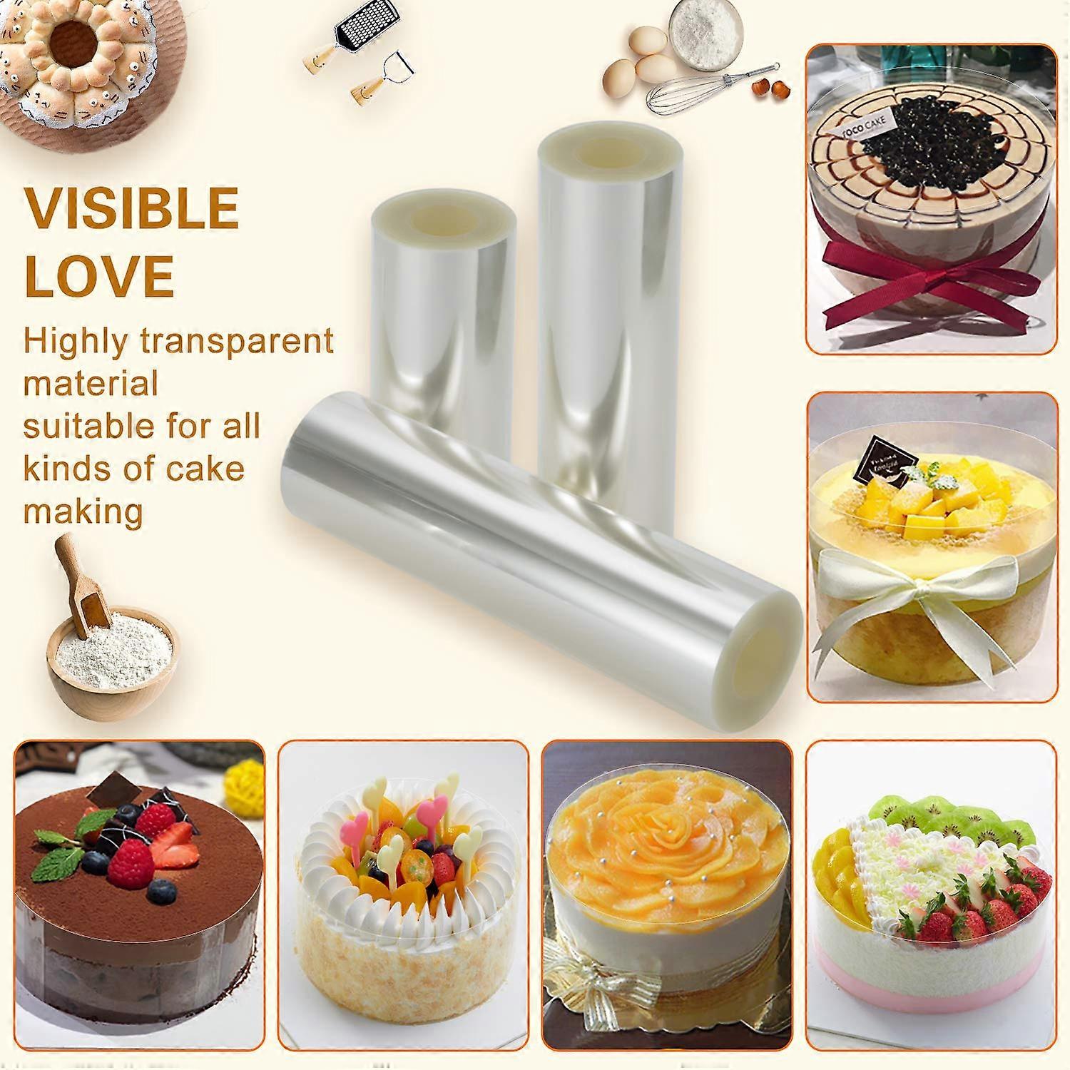 Cake Collars Transparent Cake Rolls Transparent Chocolate Mousse Collar Baking Surrounding Edge ...