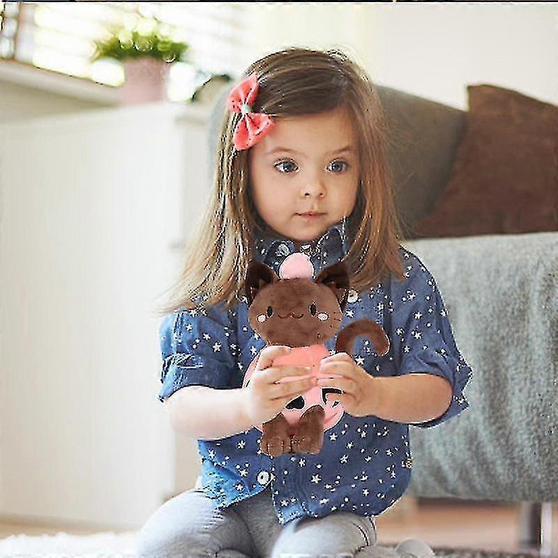 Halloween Pumpkin Cat Plush Toy Cute Stuffed Animal Soft Cat Kittens ...