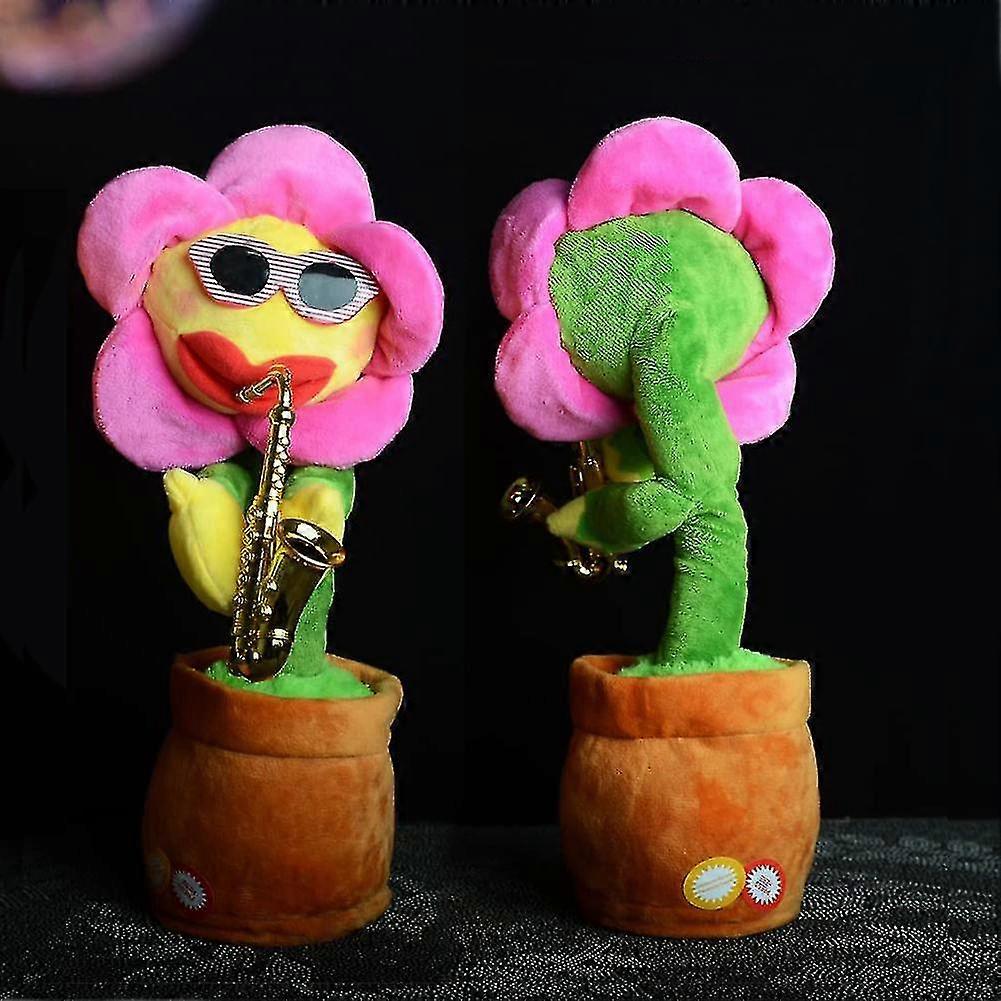 Dancing Sunflower Toy That Repeats What You Say! With Glowing Singing ...