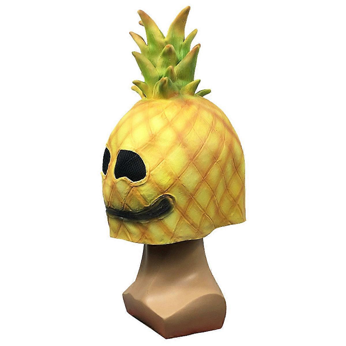Funny Pineapple Head Cover Mask Masquerade Anime Game Headdress ...