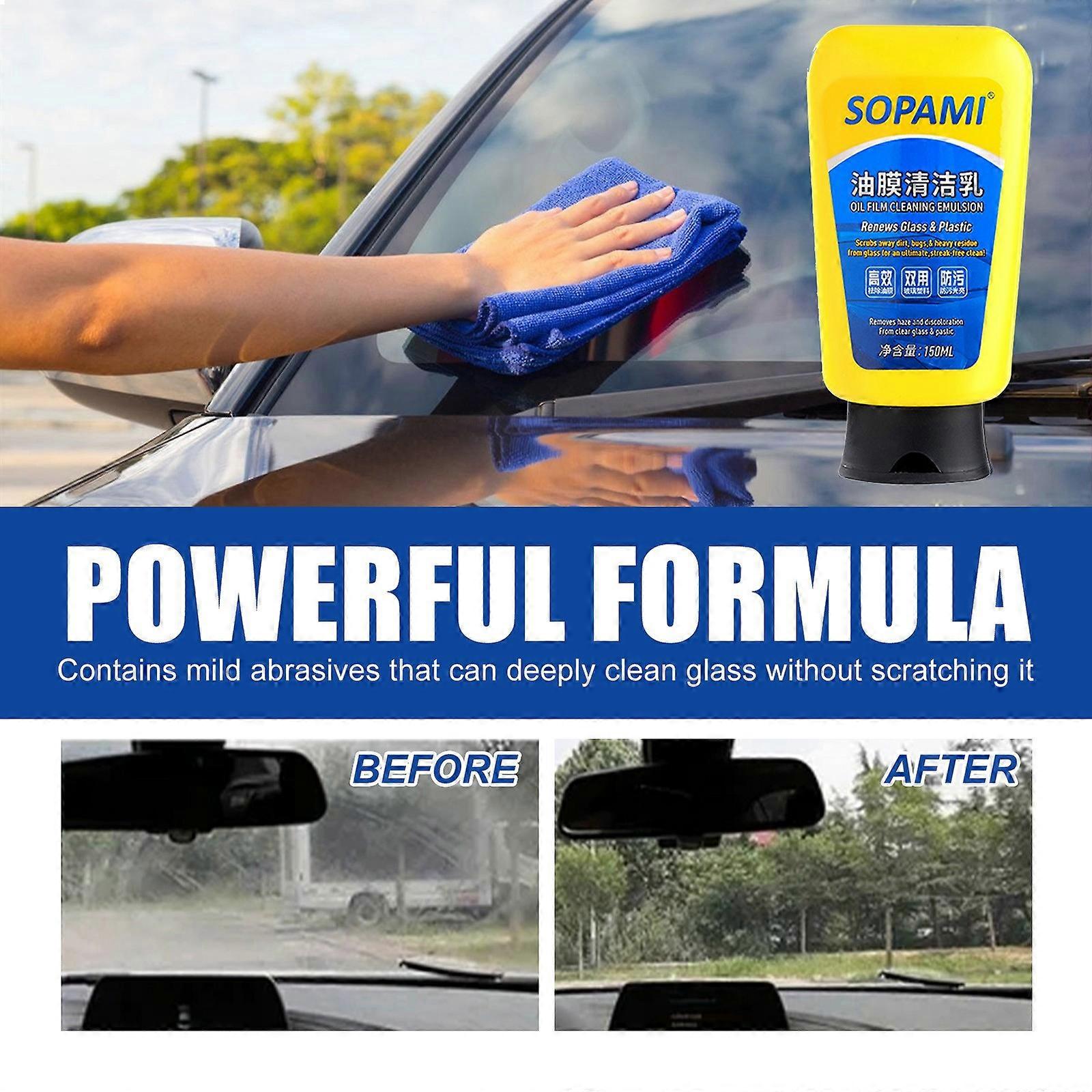 Sopami Car Coating Spray - Oil Film Emulsion Glass Cleaner, Quick ...