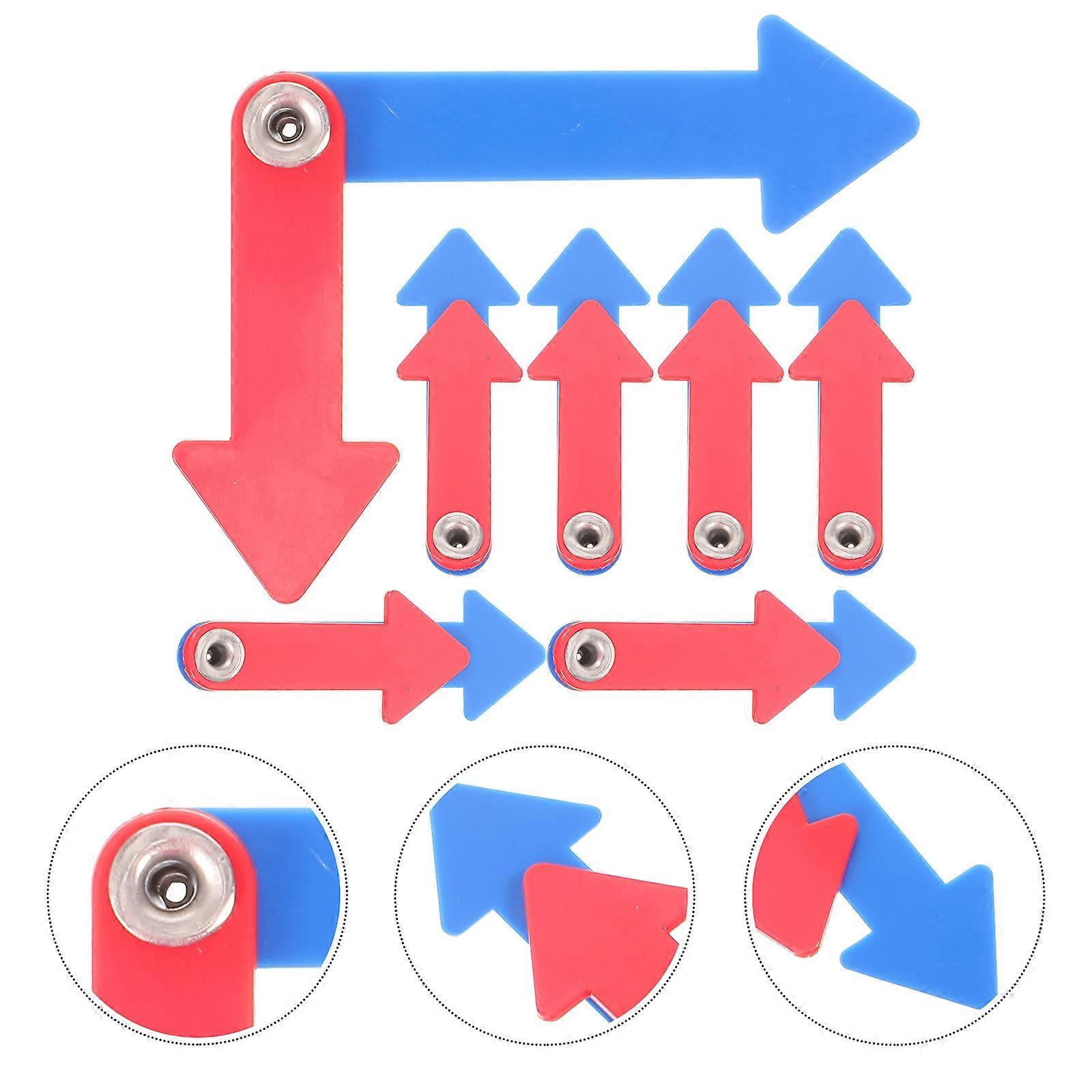 10 Sets Plastic Clock Hands Time Telling Clock Hand Educational Clock ...