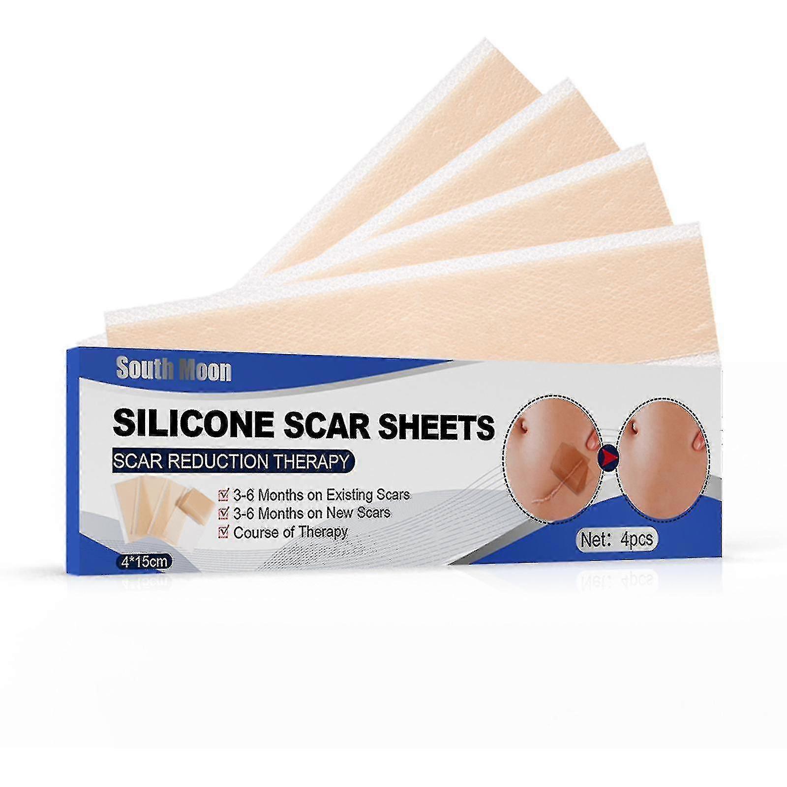 1 Box Of Silicone Scar Sheets Cica Care Gel Sheet Scar Removal Tape ...