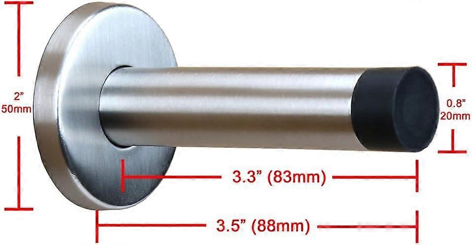 Heavy Duty Door Stops for Baseboards - Set of 2 Wall Door Stops ...