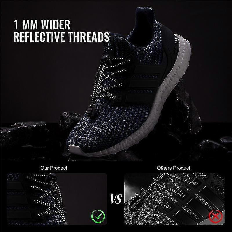 2 Pairs Elastic Laces With Quick Release - Quick Lacing System For ...