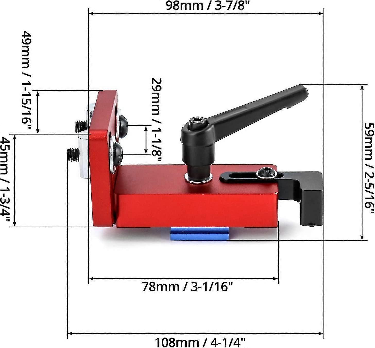 Rail Track Stop, 45 Type Miter Track Stop, For 45 Mm T-slot T-rail ...