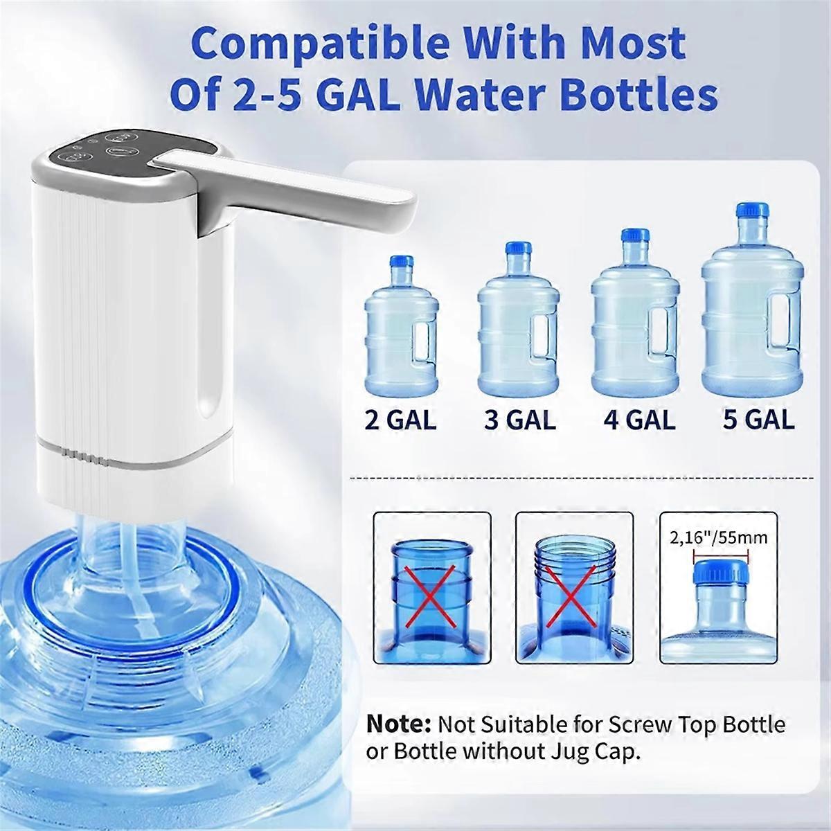 Water Bottle Pump for 8 Water Bottle Dispenser Pump Automatic Drinking ...