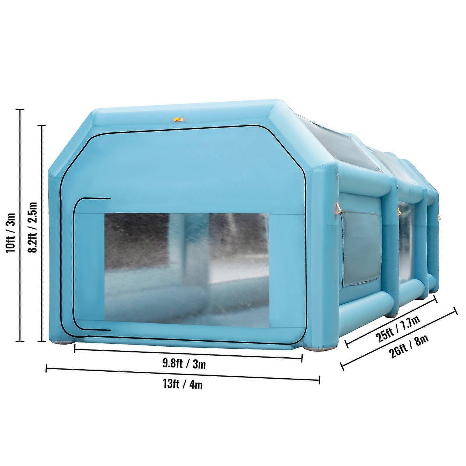 Portable Inflatable Paint Booth, 26x15x10ft Inflatable Spray Booth, Car ...