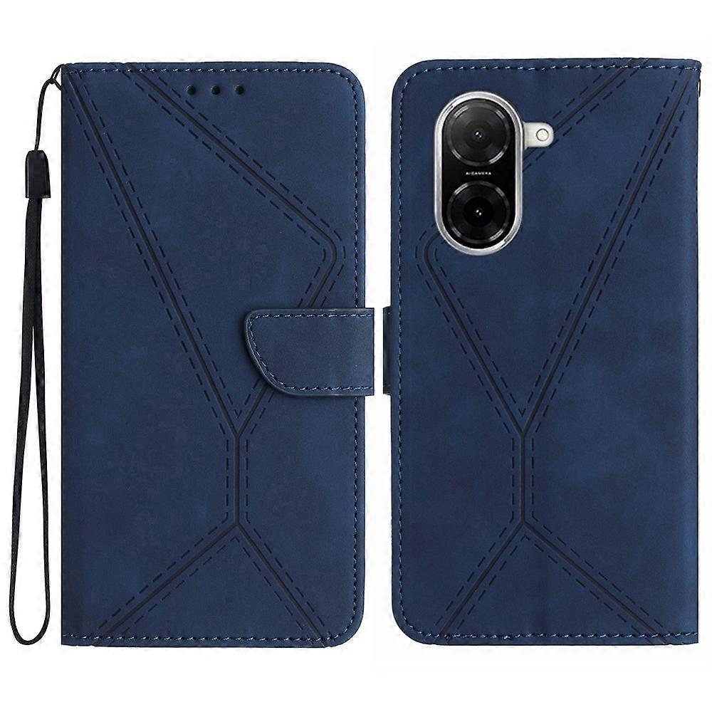 For Xiaomi Redmi A5 4G Case Skin Touch Lines Imprinted PU Leather Flip ...