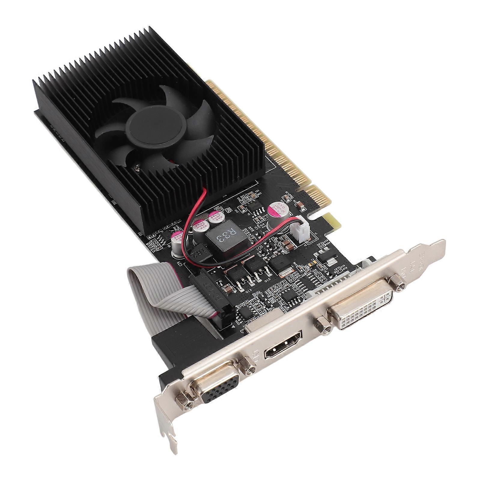 GT730 4GB GDDR3 128Bit Graphics Card with Cooling Fan PCIe 2.0 16X ...