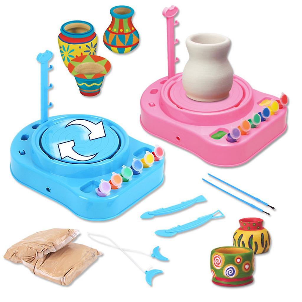 Electronic Pottery Studio Clay Moulding Station Playset Kids Play Clay ...