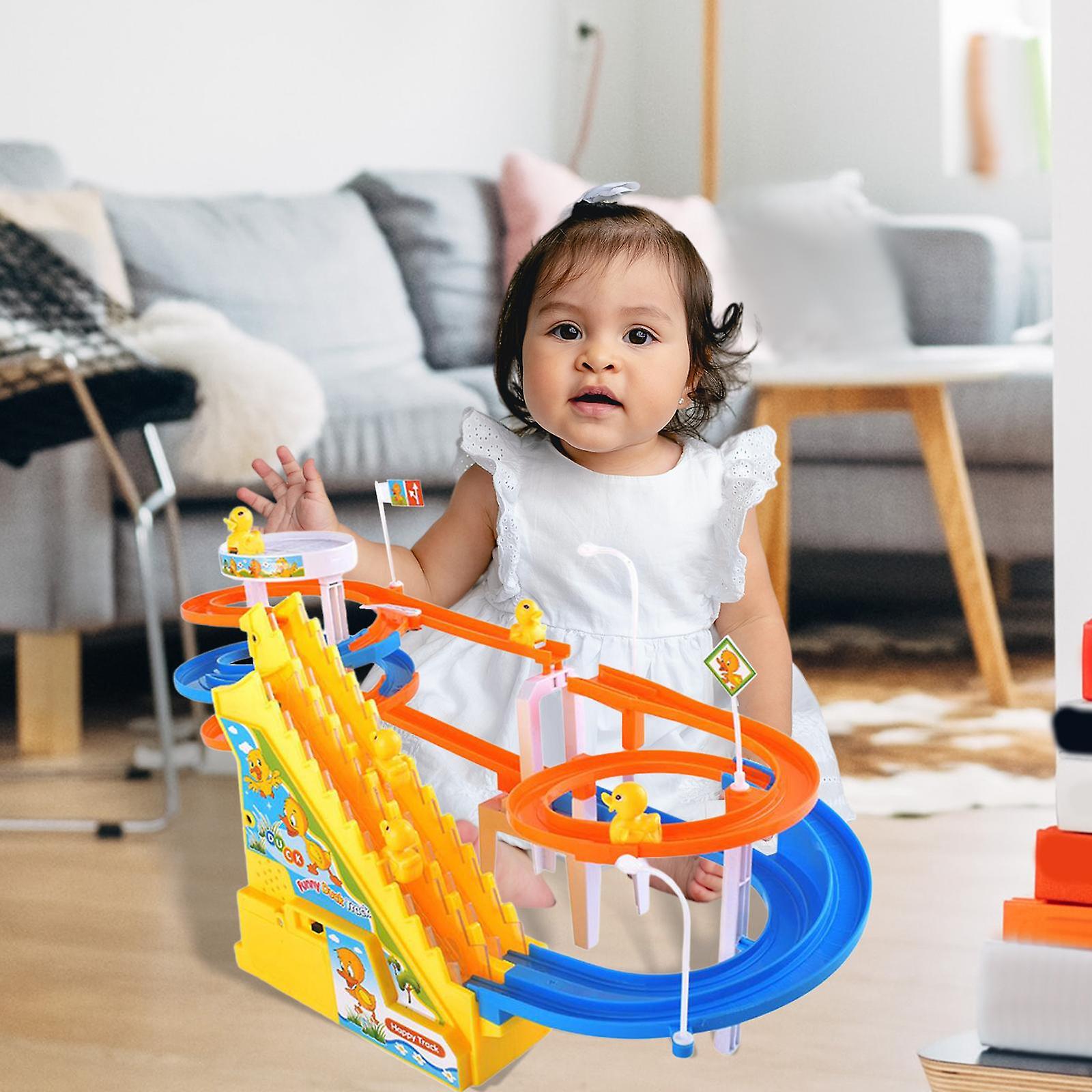 Climb Stairs Toy Slide Stairs Duck Roller Coaster Toy For Kids Children ...