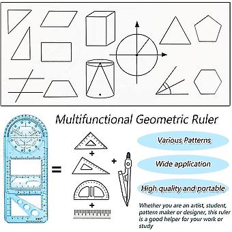 Multifunctional Geometric Ruler, Mathematics Drawing Ruler, Geometric ...