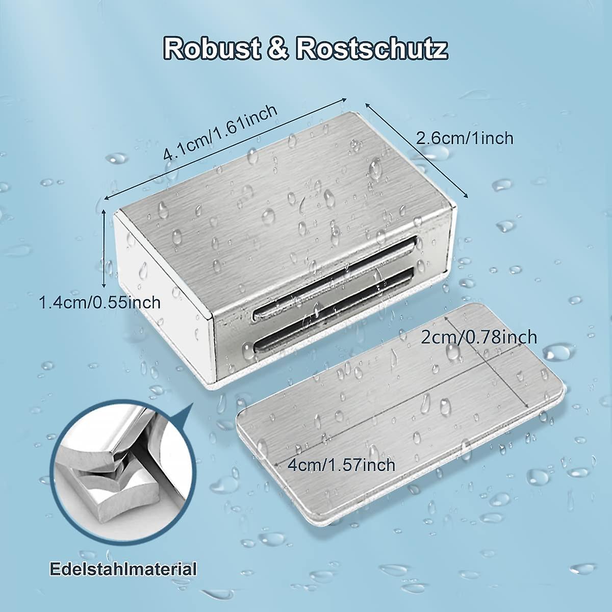 Door magnets for cupboard doors 4 pieces magnetic catches self-adhesive ...