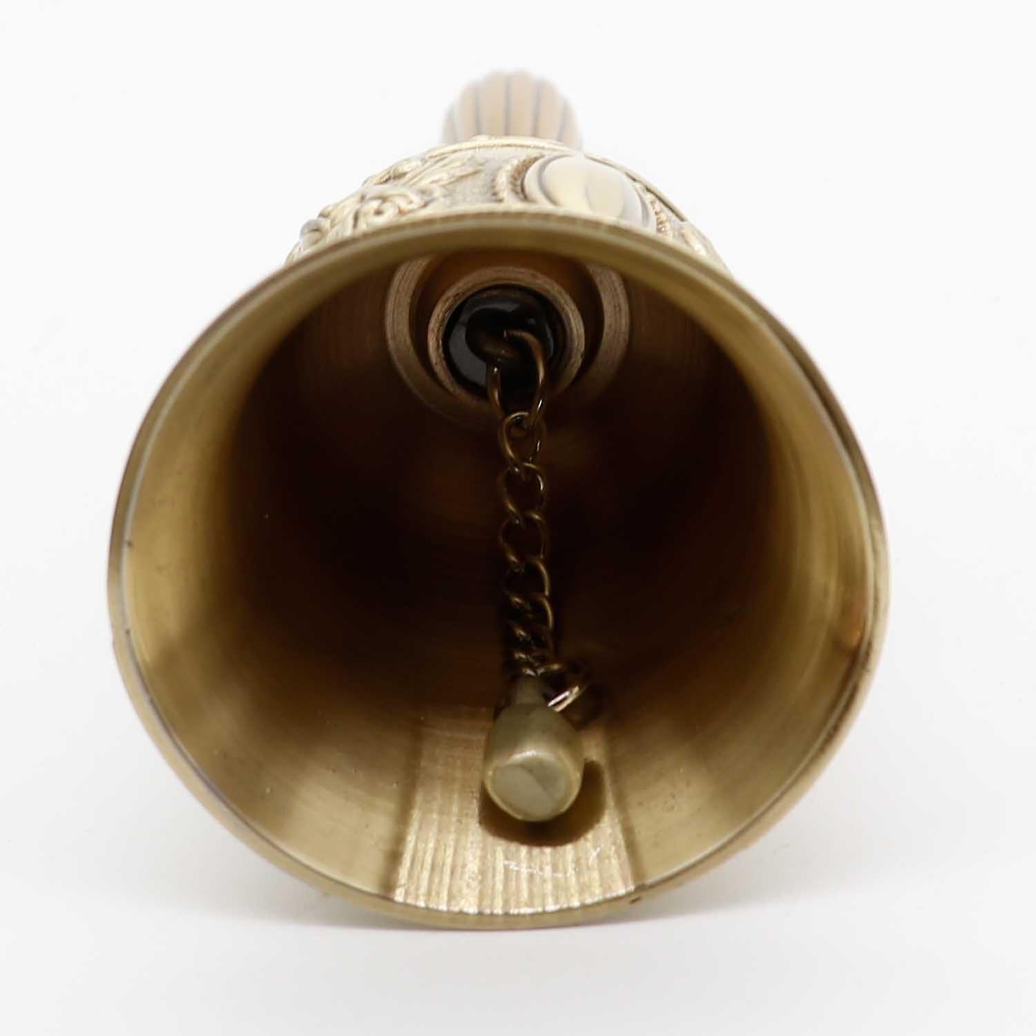 Hand Bell, Metal Loud Call Bell Alarm Hand Held Service Call Bell ...