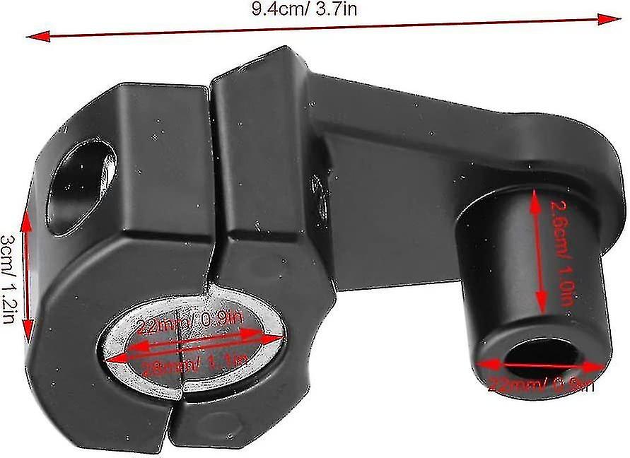 Handlebar Riser Bracket, 2pcs 22mm/28mm Universal Pivoting Motorcycle ...