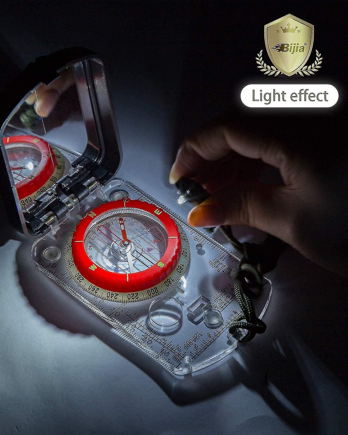 Orienteering Map Compass -sighting Mirror Compass With Adjustable ...