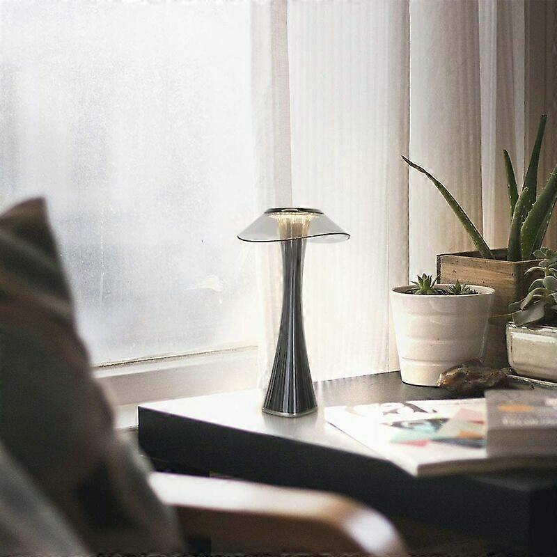 Design table lamp rechargeable LED touch lamp - Dimmable Titanium USB ...