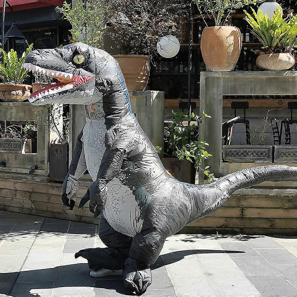 Adult Velociraptor Cartoon Carnival Suit Cosplay Raptor Inflatable ...