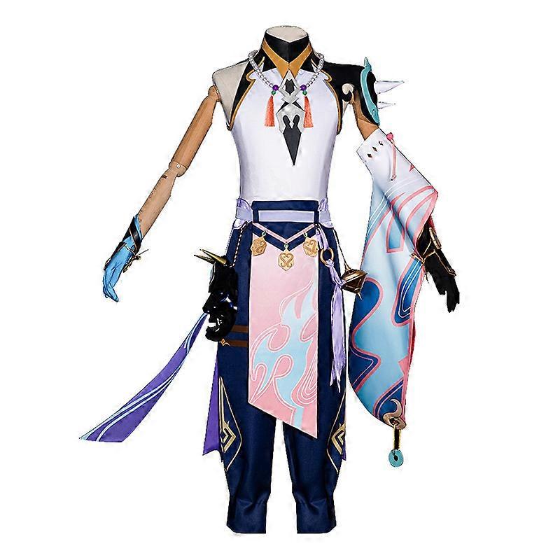 Game Genshin Impact Xiao Cosplay Costume Xiao Full Set Mask Tattoo ...