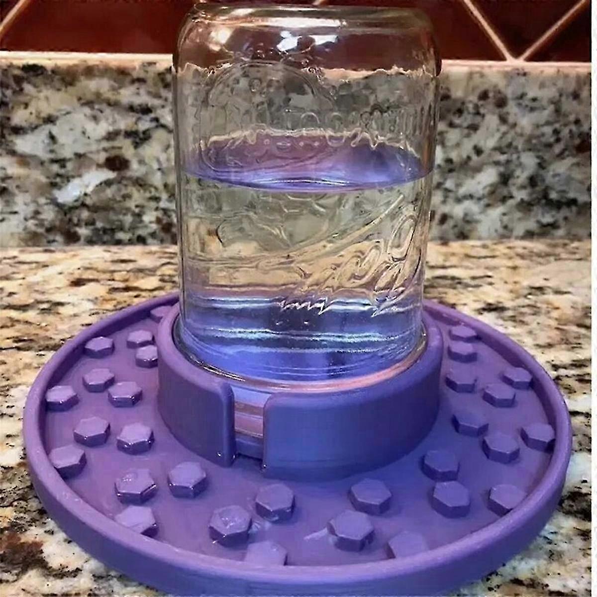 Bee Feeder Base for Regular Mouth Mason Jar, Bee Watering Station, Bee ...