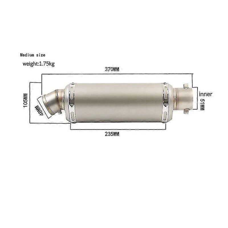 38-51MM Universal Yoshimura Motorcycle Exhaust Escape Muffler DB Killer ...