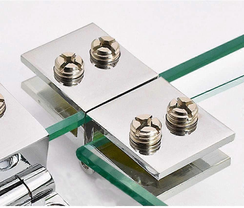 4pcs Hinge Glass Door Clip, Stainless Steel Glass Door Hinge, Folding ...