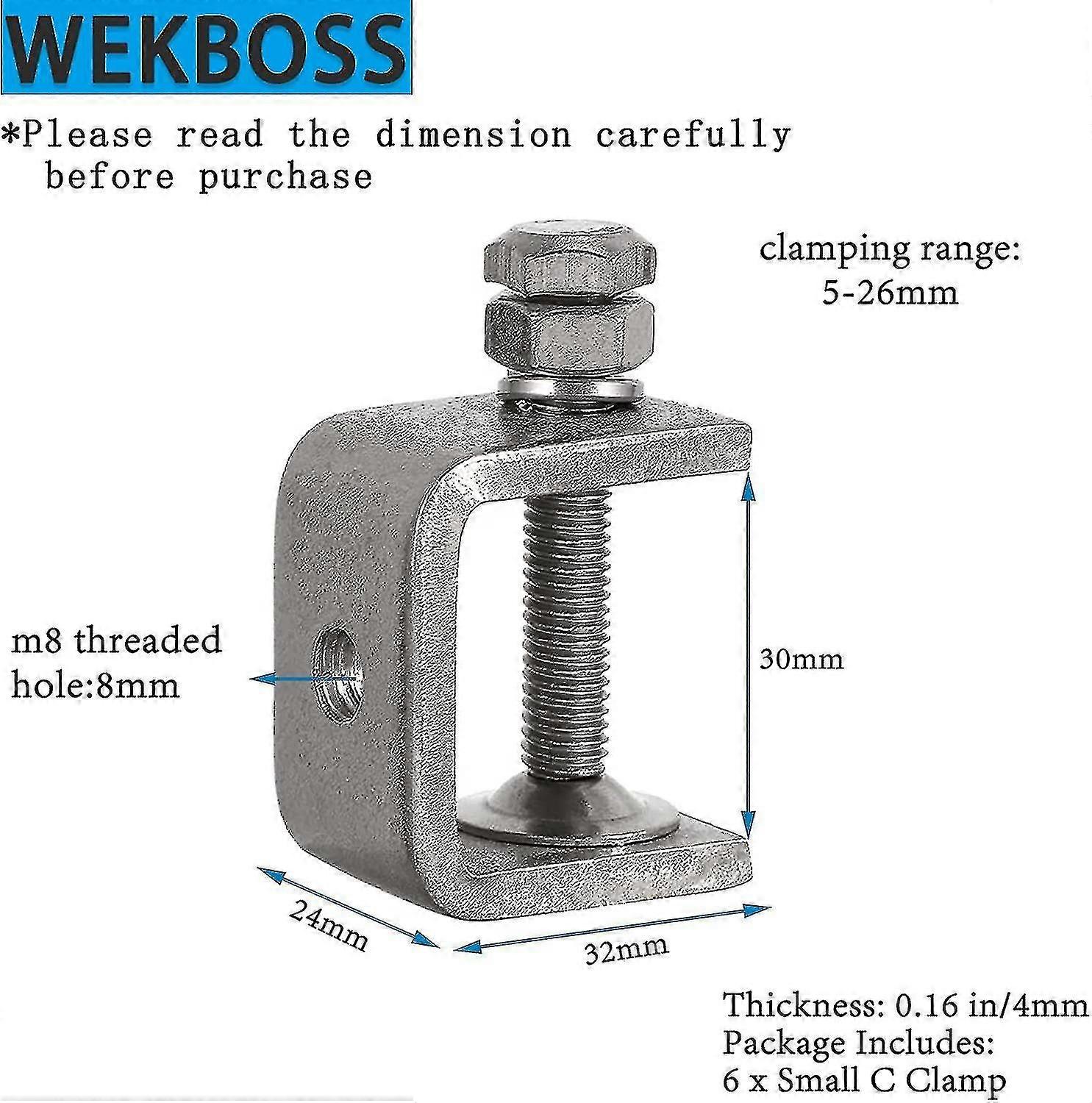 Small C Clamps For Woodworking 30mm, Heavy Duty Metal Welding Clamp ...