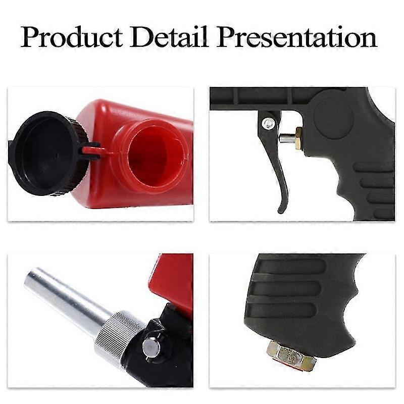 Pneumatic sandblasting gun set adjustable sand blaster 90 psi portable ...