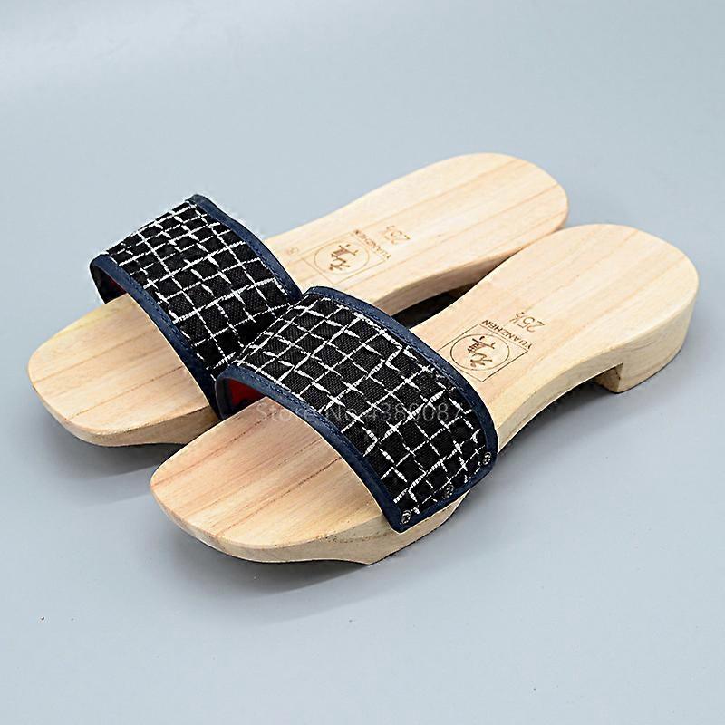 Asian Japanese Traditional Wooden Geta Flip Flops Vintage Paulownia Men ...