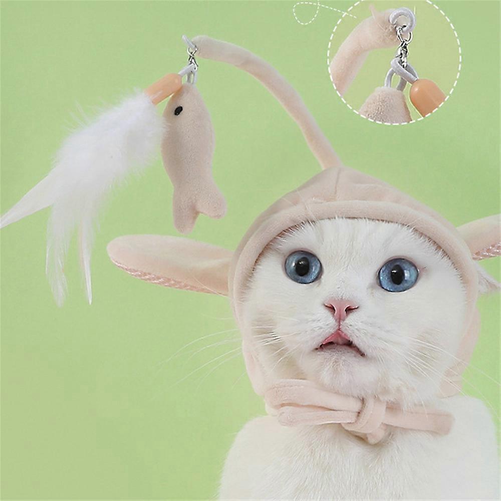 Cat Hat Wearable Cat Tree, Head Mounted Cat Headgear Interactive ...