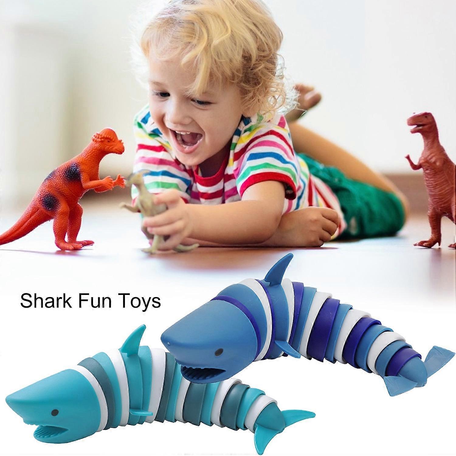 Ocean Shark Squeeze Fidget Toy Articulated Stim Toys Anti-stress ...