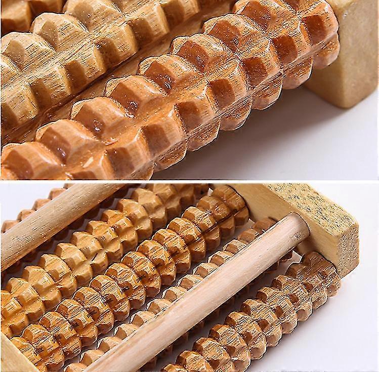 Wooden Foot Massager Roller, Reflexology Tools Massage Device For ...