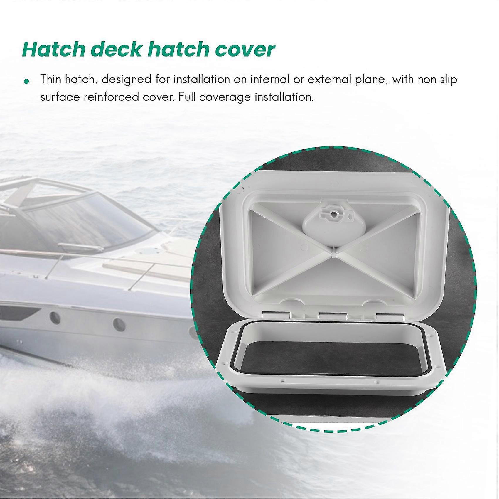 270 x 375Mm Plastic Anti Aging Ultraviolet White Deck Marine Hatch Deck ...