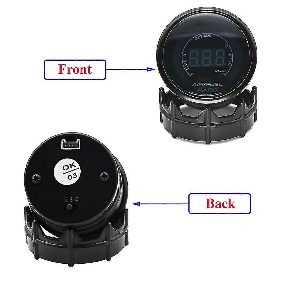 52mm Air Fuel Ratio Gauge Led Digital Display With Narrowband O2 Oxygen ...