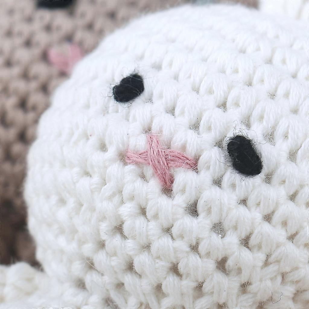 Handmade Baby Toy Cotton Crochet Bunny Doll Cute Stuffed Animal Soft ...