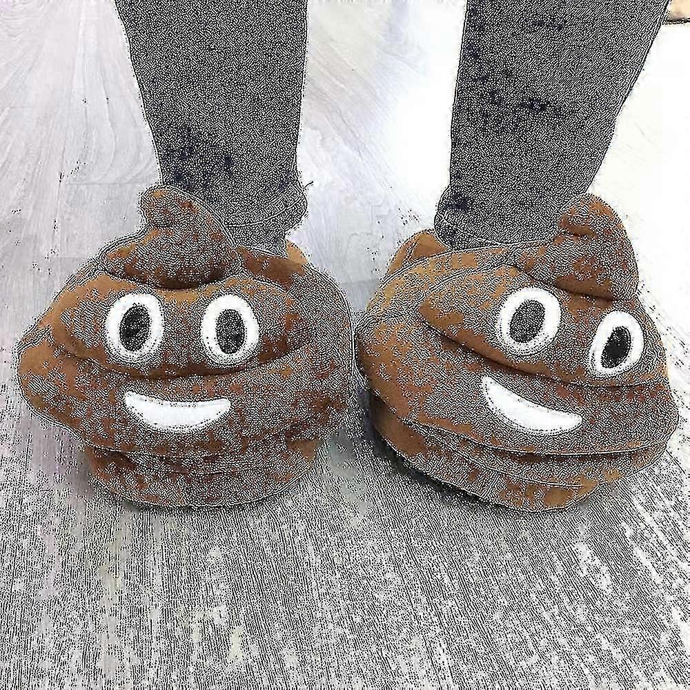 Poop Slippers Fuzzy Stuffed Poop Shoes Funny Costumes For Teens Adults ...