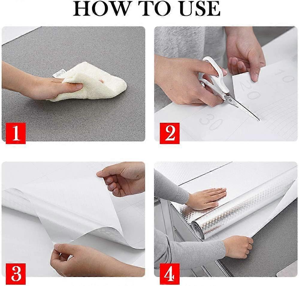 Aluminiumfolierullar Självhäftande aluminiumfolie 60cm * 2M Kök ...