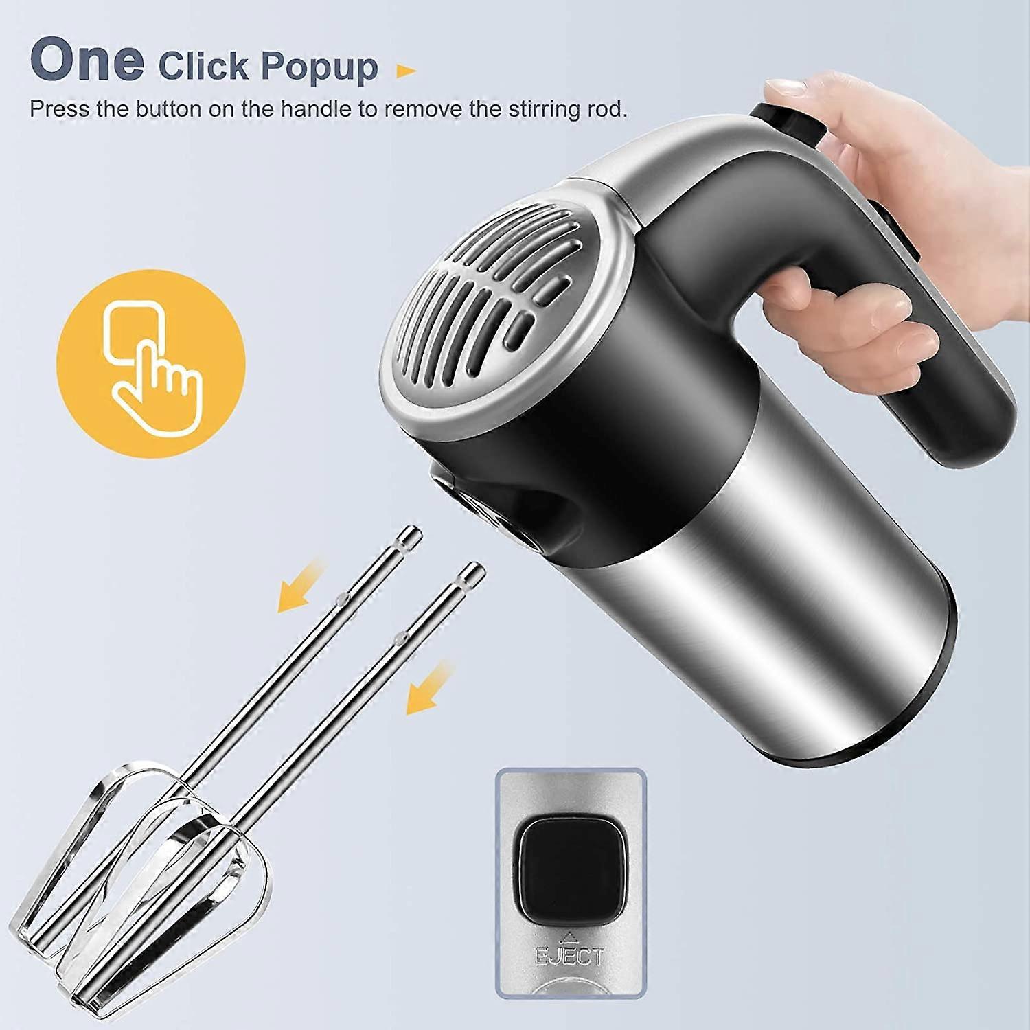 6 in 1 Electric Hand Mixer Kitchen 450W Versatile Beaterwith 4 ...