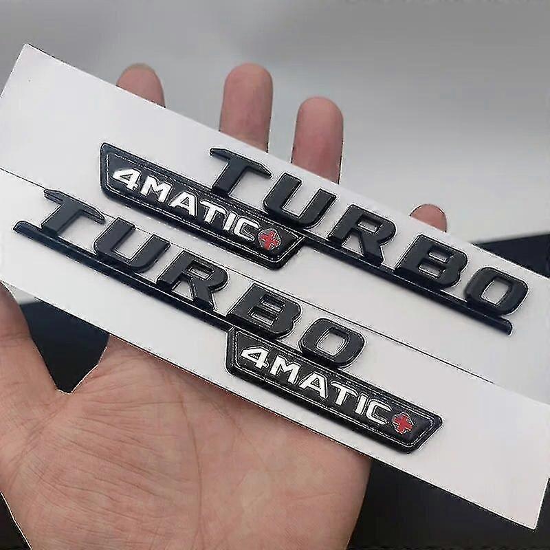 3d Abs Chrome Black Logo A45s Emblem Letters Turbo 4matic Badge Car ...