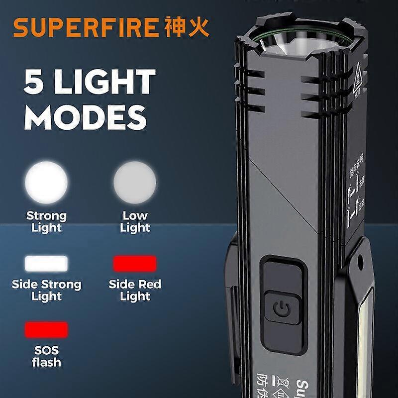 SUPERFIRE G19 Portable COB Head Flashlight with magnet, camping fishing ...