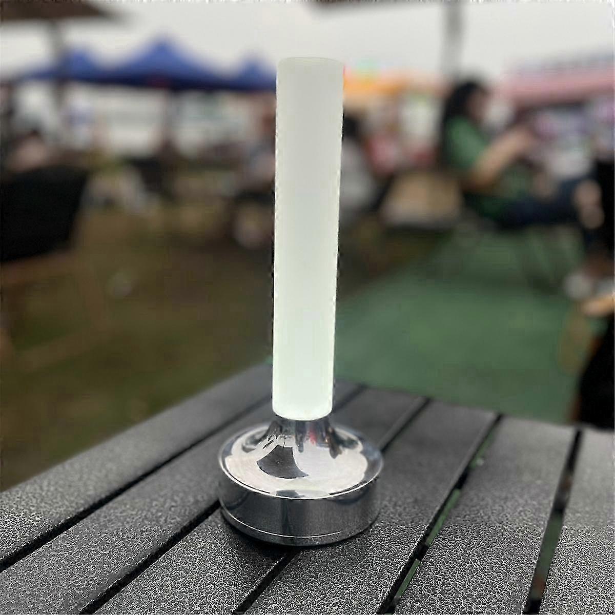 Candle Table Lamp Long Style For Bedroom Rechargeable Wireless Touch ...