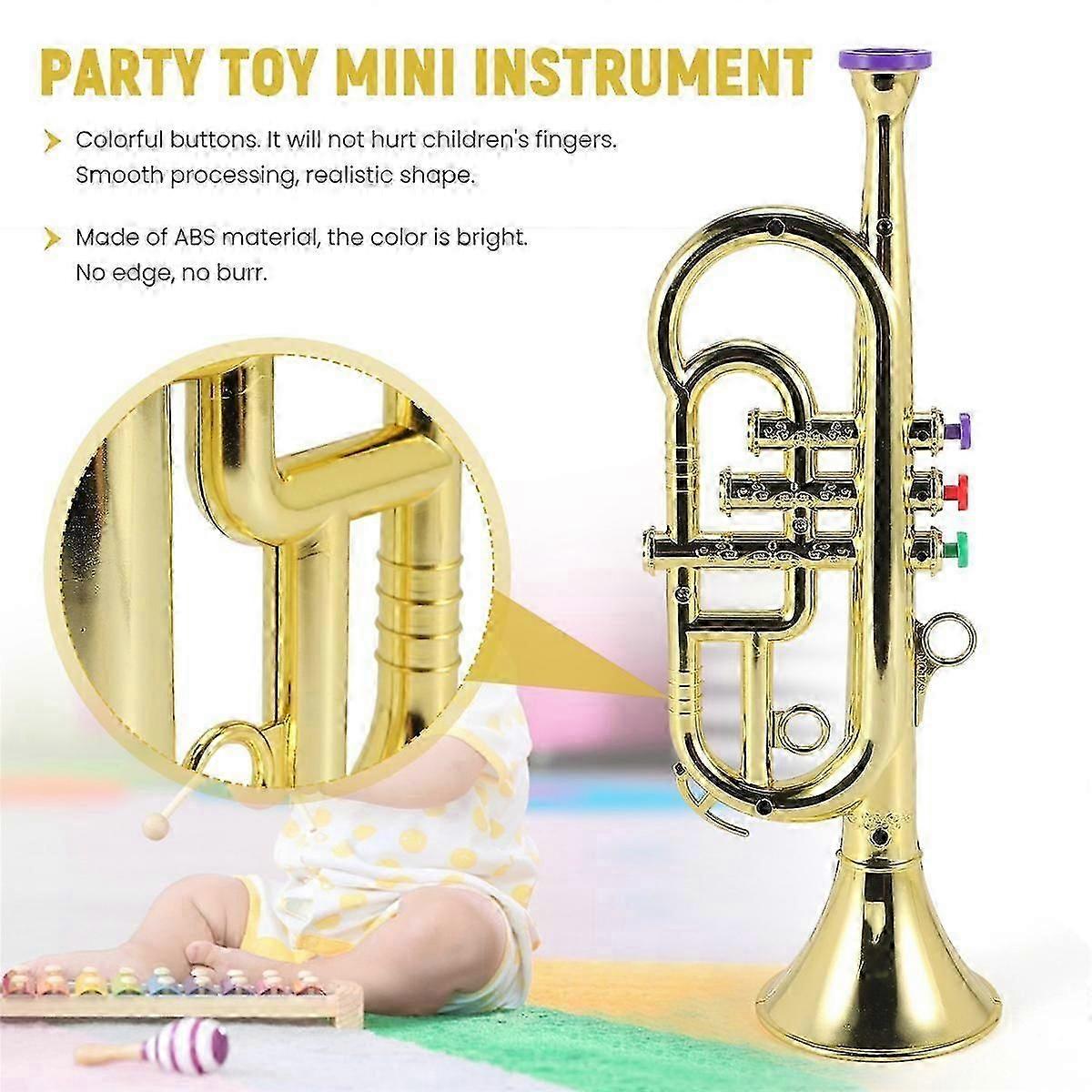 Trumpet 3 Tones 3 Colored Keys Simulation Play Mini Musical Wind ...