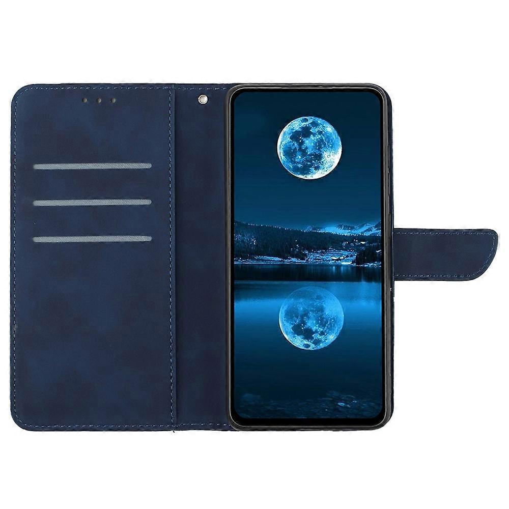 For Xiaomi Redmi A5 4G Case Skin Touch Lines Imprinted PU Leather Flip ...