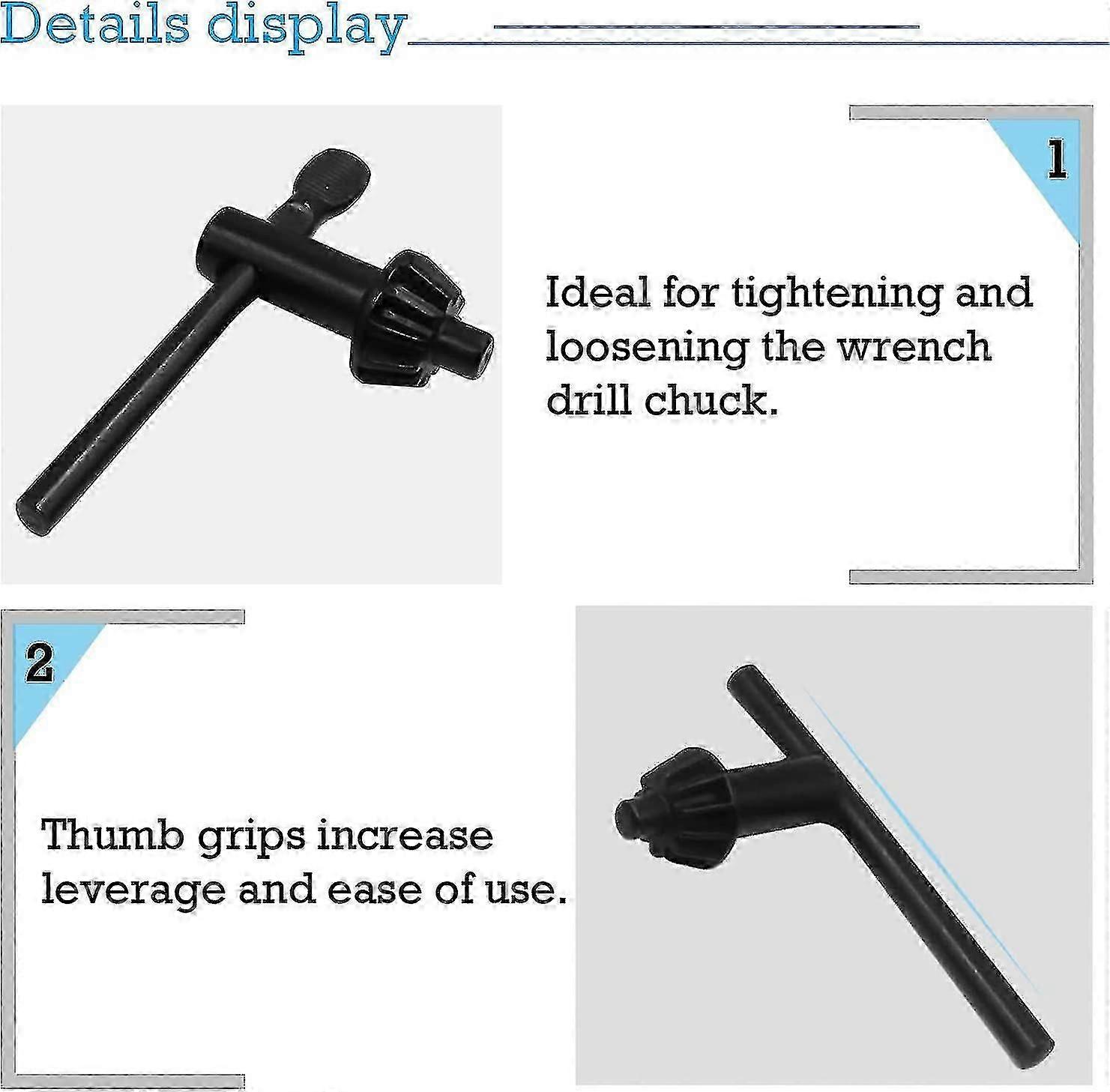 Universal Drill Chuck Key 4/6/10/13/16/20mm Chuck Key For Chuck Drill ...